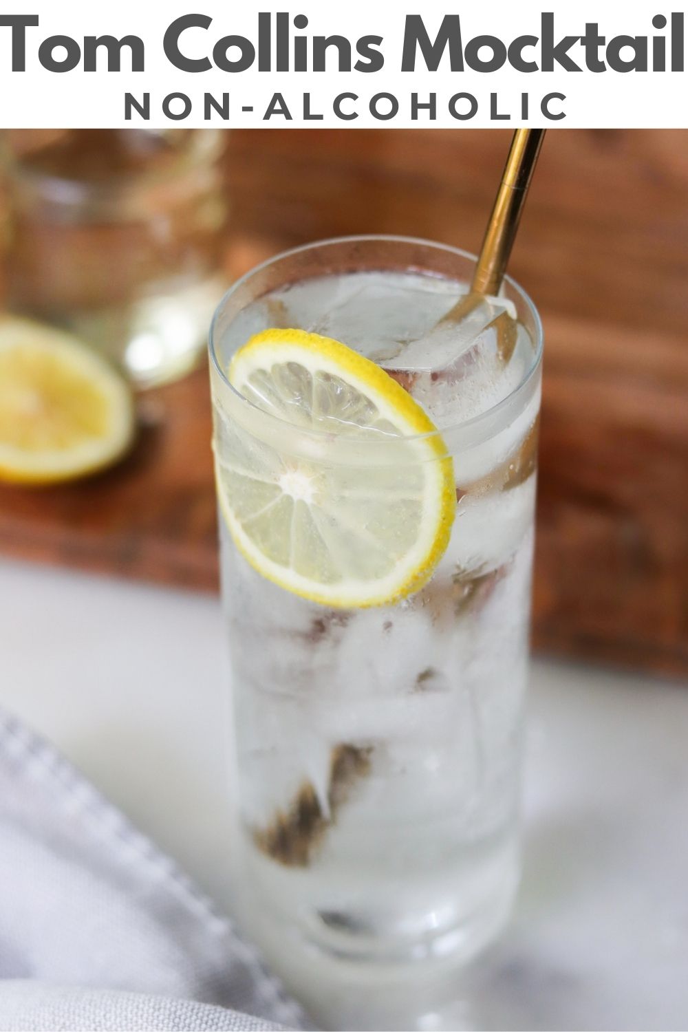 Tom Collins Mocktail Non Alcoholic Cook At Home Mom