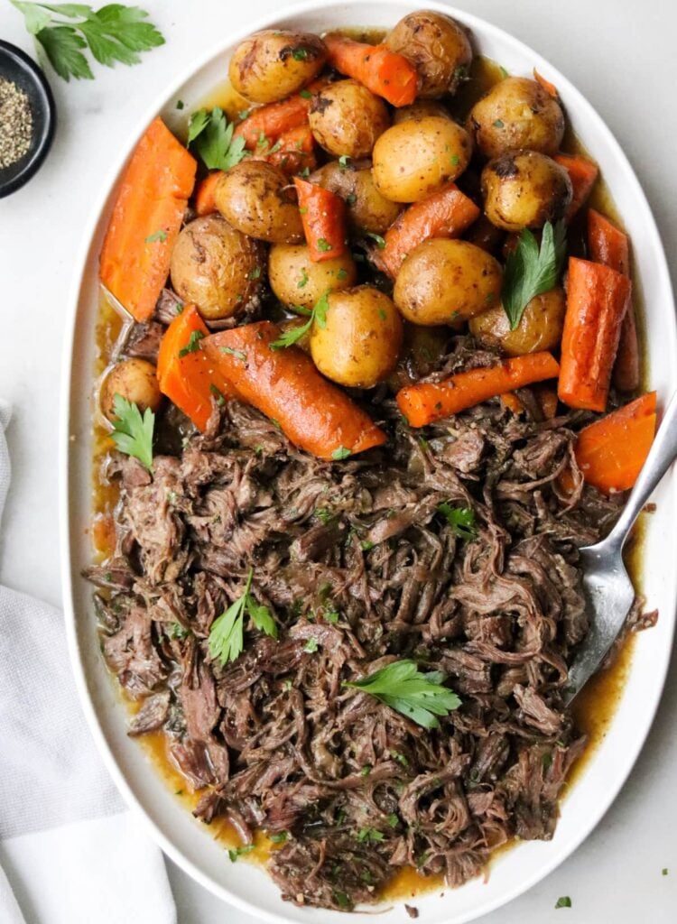 Tender Beef Chuck Roast in the Slow Cooker | Cook At Home Mom