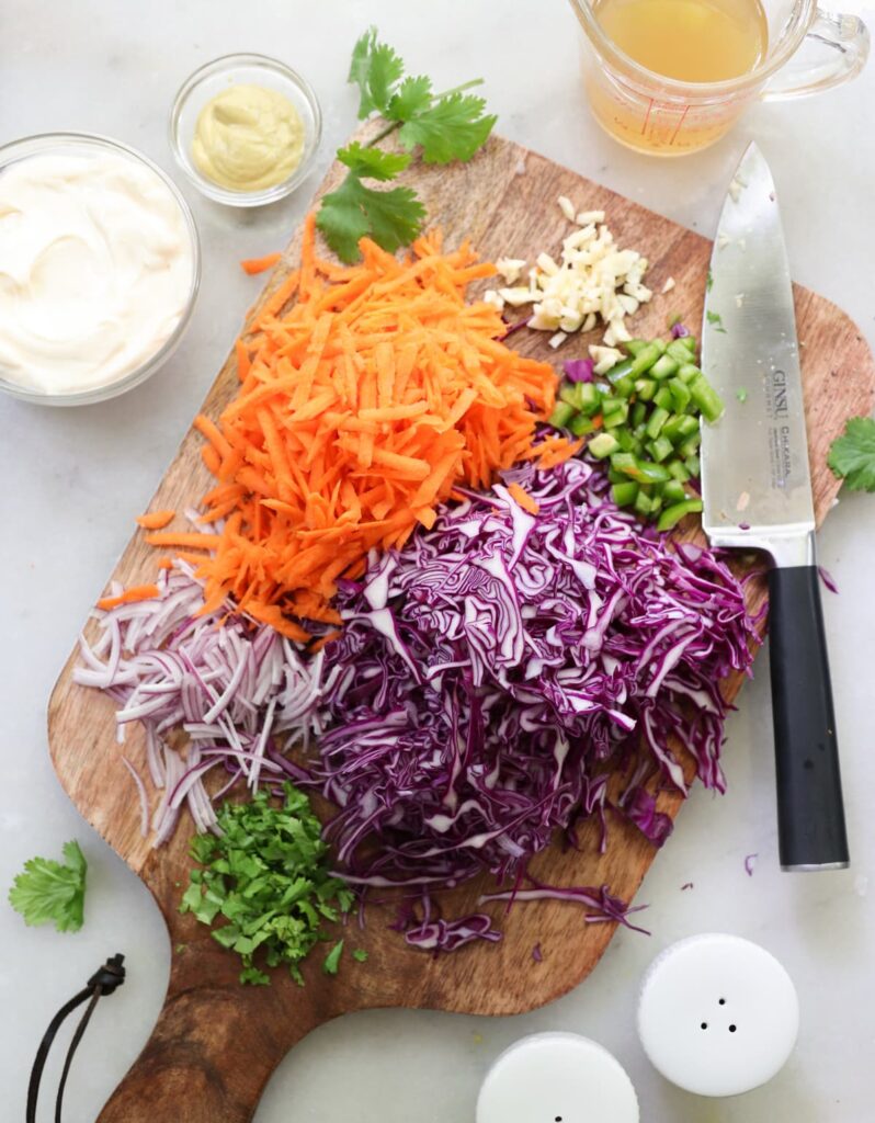 Purple Cabbage and Carrot Slaw | Cook At Home Mom