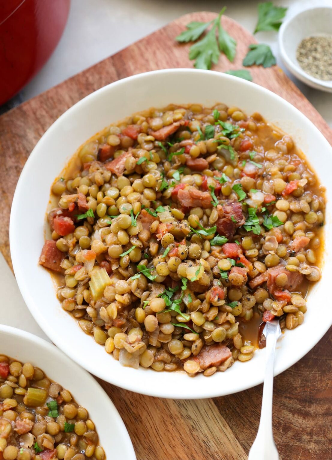 Classic Ham and Lentil Soup - Cook At Home Mom