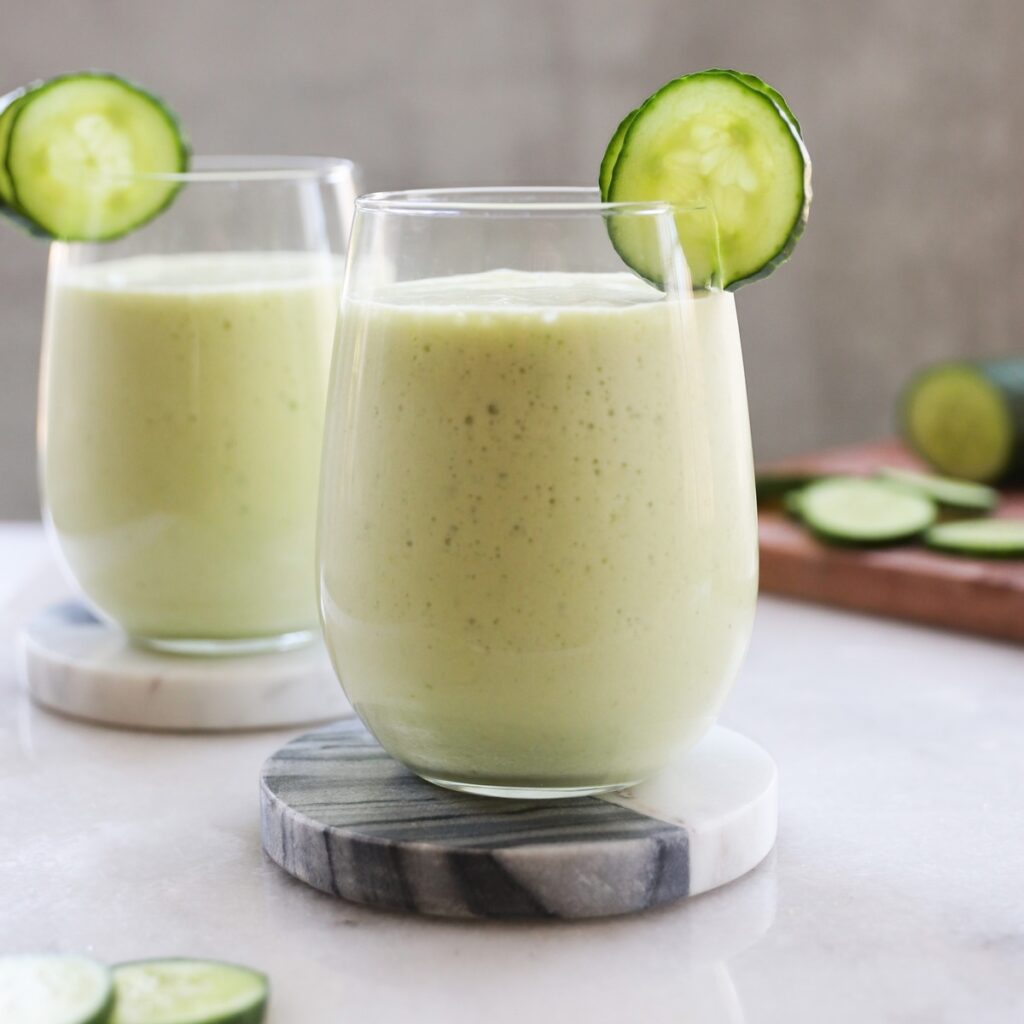 Cucumber Pineapple Smoothie - Cook At Home Mom
