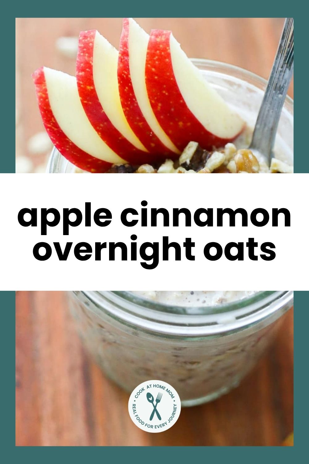 Apple Cinnamon Overnight Oats | 5-Minute Make-Ahead Breakfast