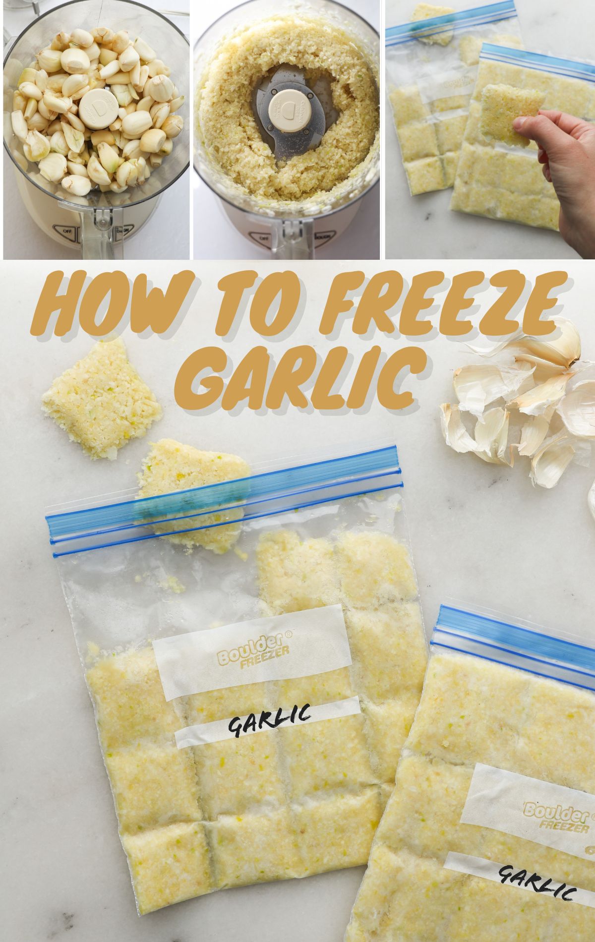 How to Freeze Garlic in Just 5 Minutes | Cook At Home Mom