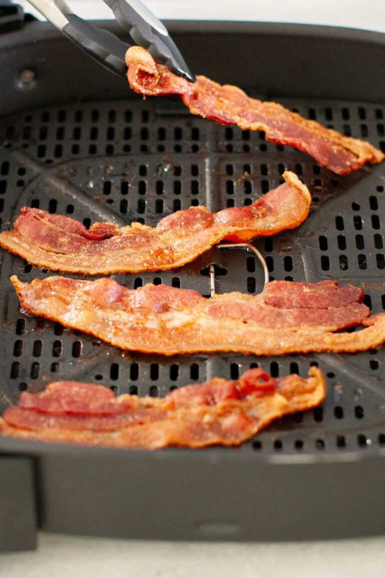 Crispy Air Fryer Bacon (10 Minutes!) | Cook At Home Mom