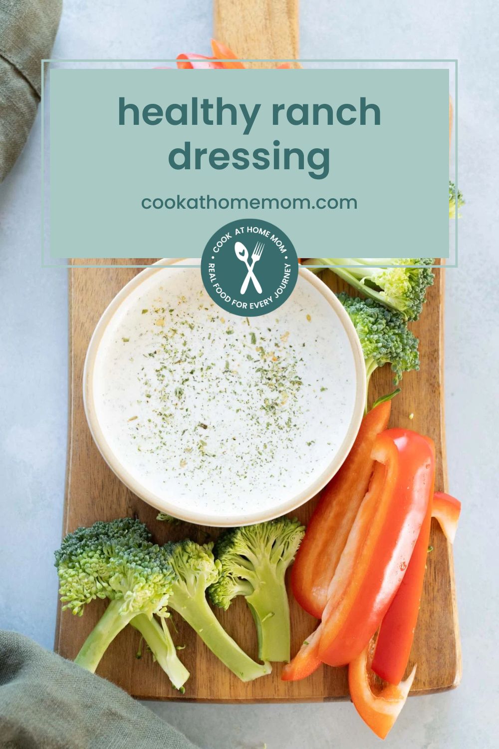 Healthy Ranch Dressing | Cook At Home Mom