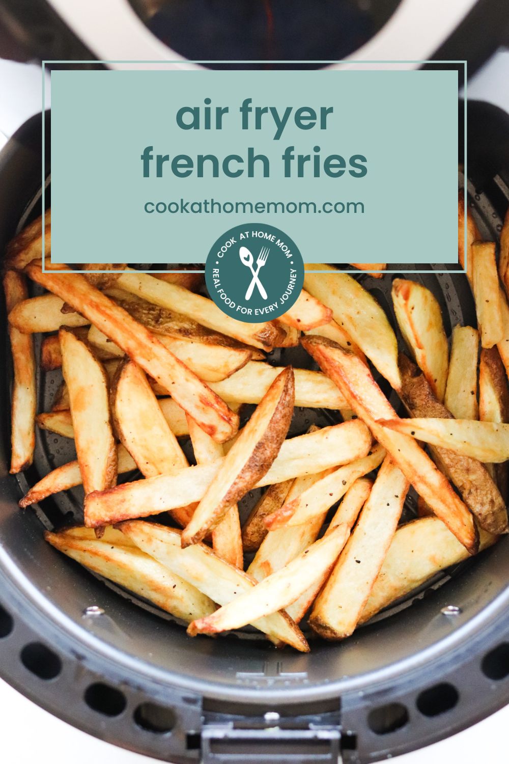 Crispy Homemade French Fries in an Air Fryer | Cook At Home Mom