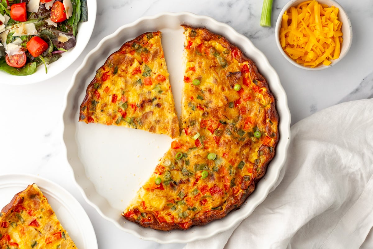 Crustless Quiche | Cook At Home Mom