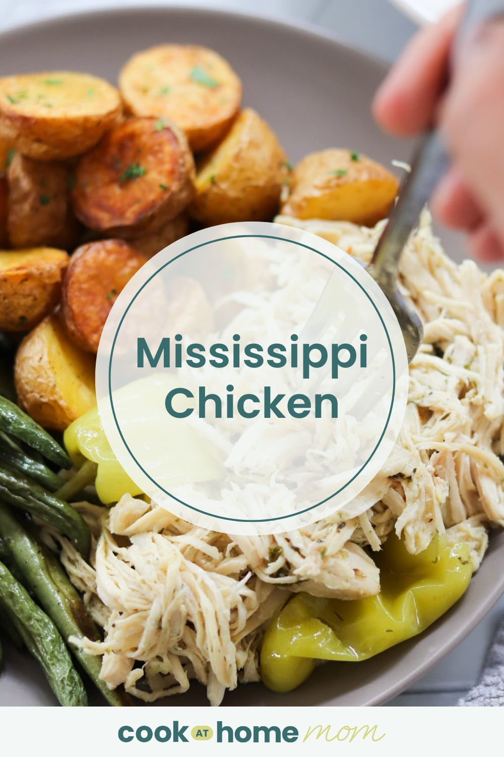 Crockpot Mississippi Chicken | Cook At Home Mom