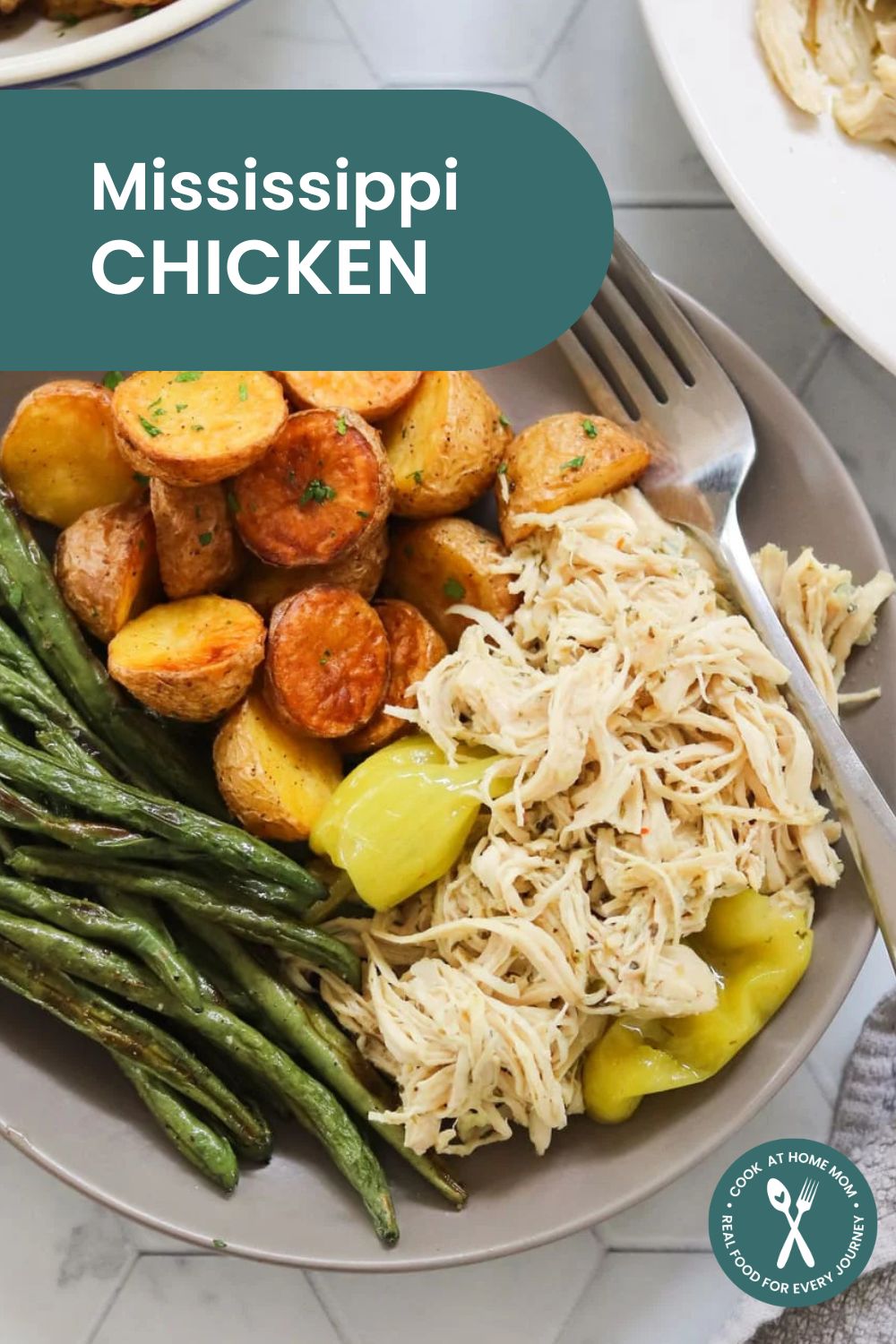 Crockpot Mississippi Chicken | Cook At Home Mom