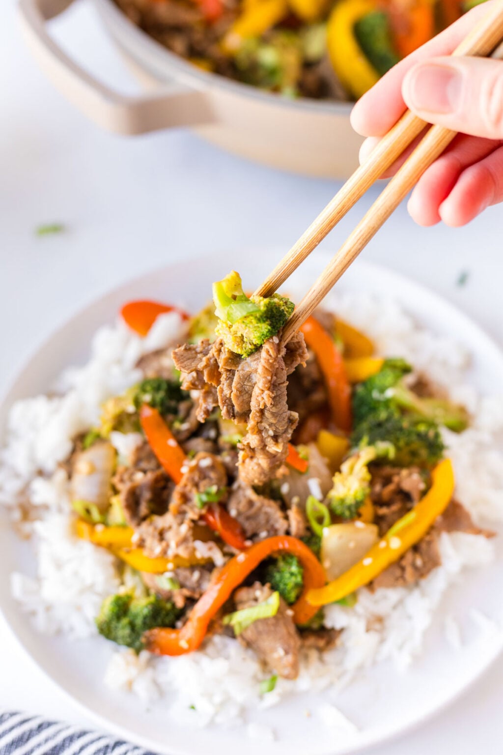 Tender Beef and Veggie Stir Fry | Cook At Home Mom